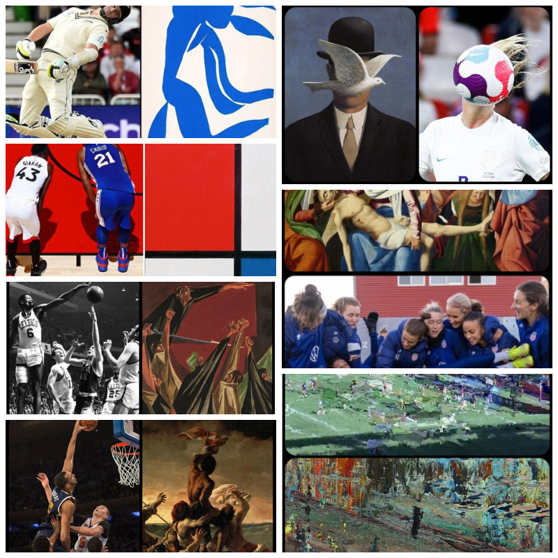 Başyapıtlar ile spor fotoğraflarının şaşırtıcı benzerliği - Artam Antik ...