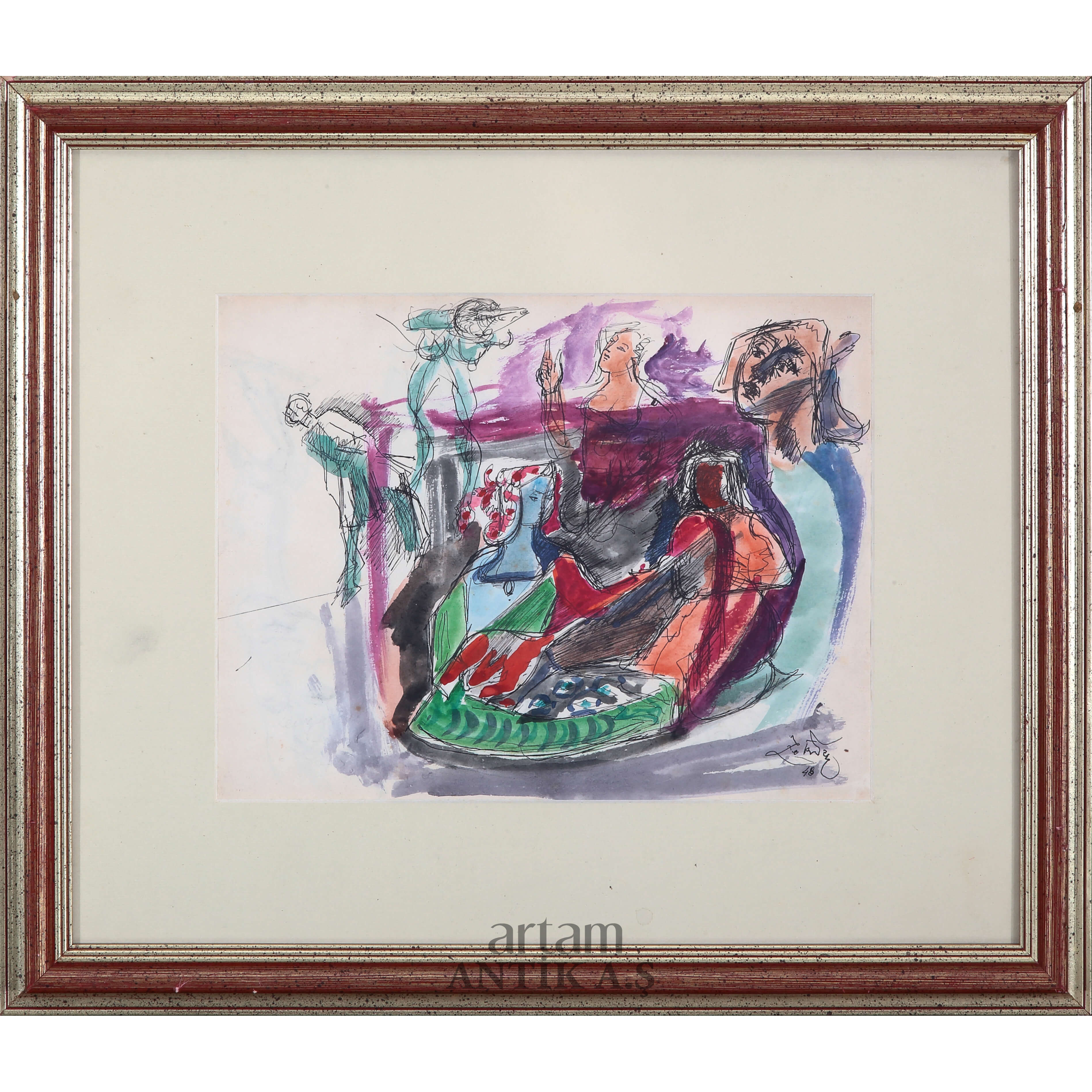 Zeki Faik İzer (1905-1988) Figüratif - Artam Antik A.Ş. Müzayede