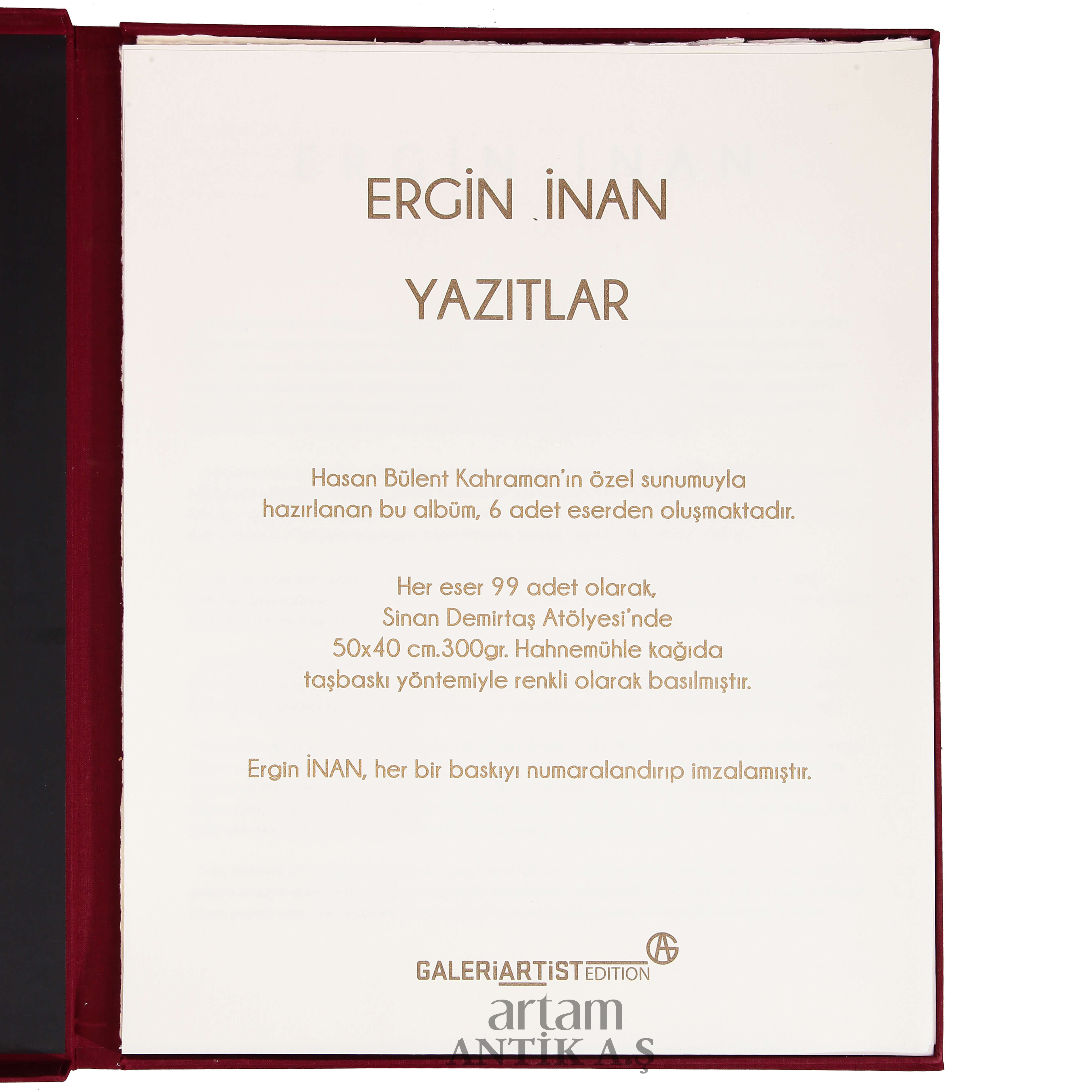 Ergin İnan (1943) "Altı Adet" - Artam Antik A.Ş. Müzayede