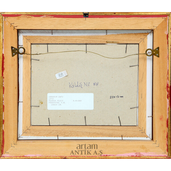 İbrahim Safi (1898-1983) "Florya Plajı" - Artam Antik A.Ş. Müzayede