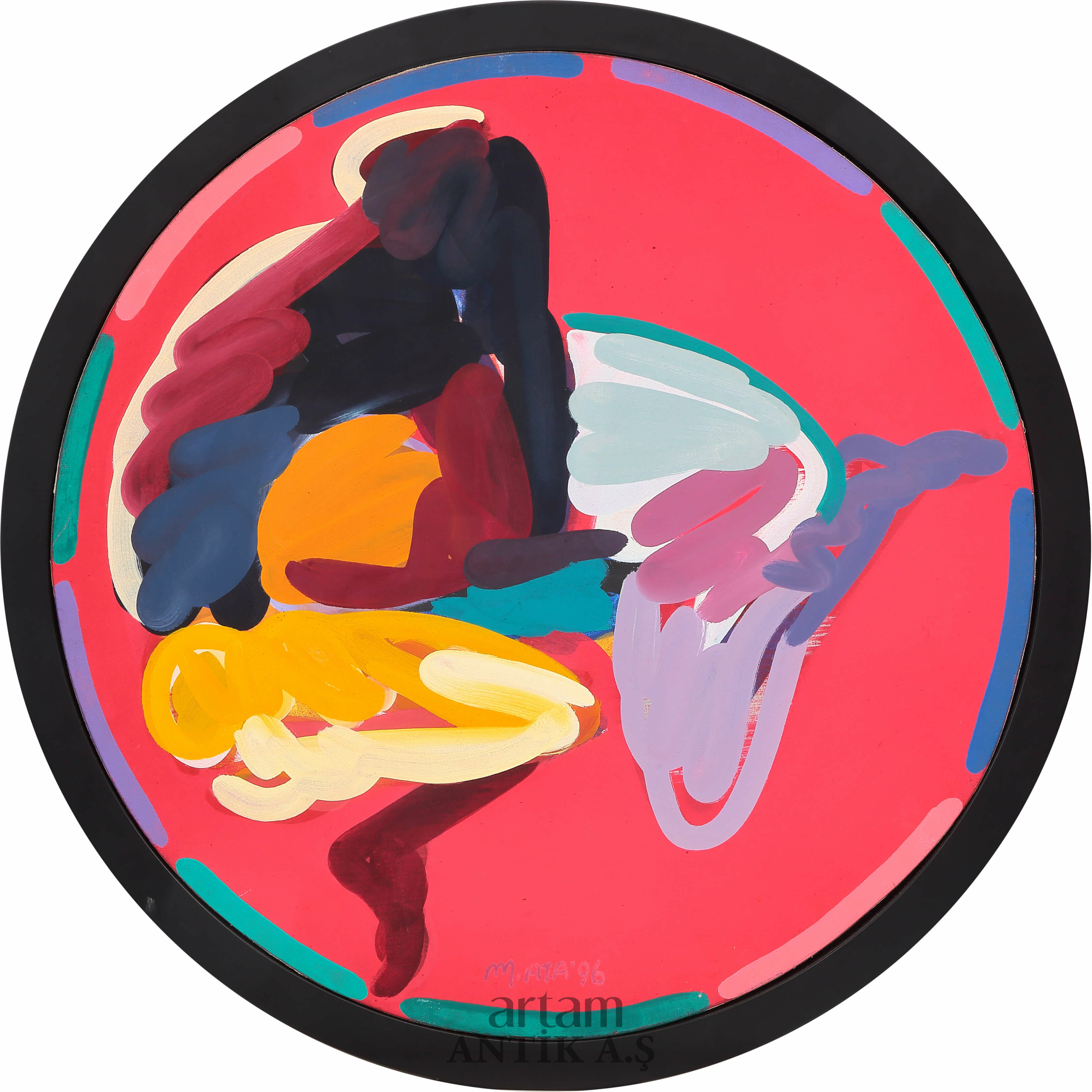 Mustafa Ata (1945) "Dar Çevre" - Artam Antik A.Ş. Müzayede