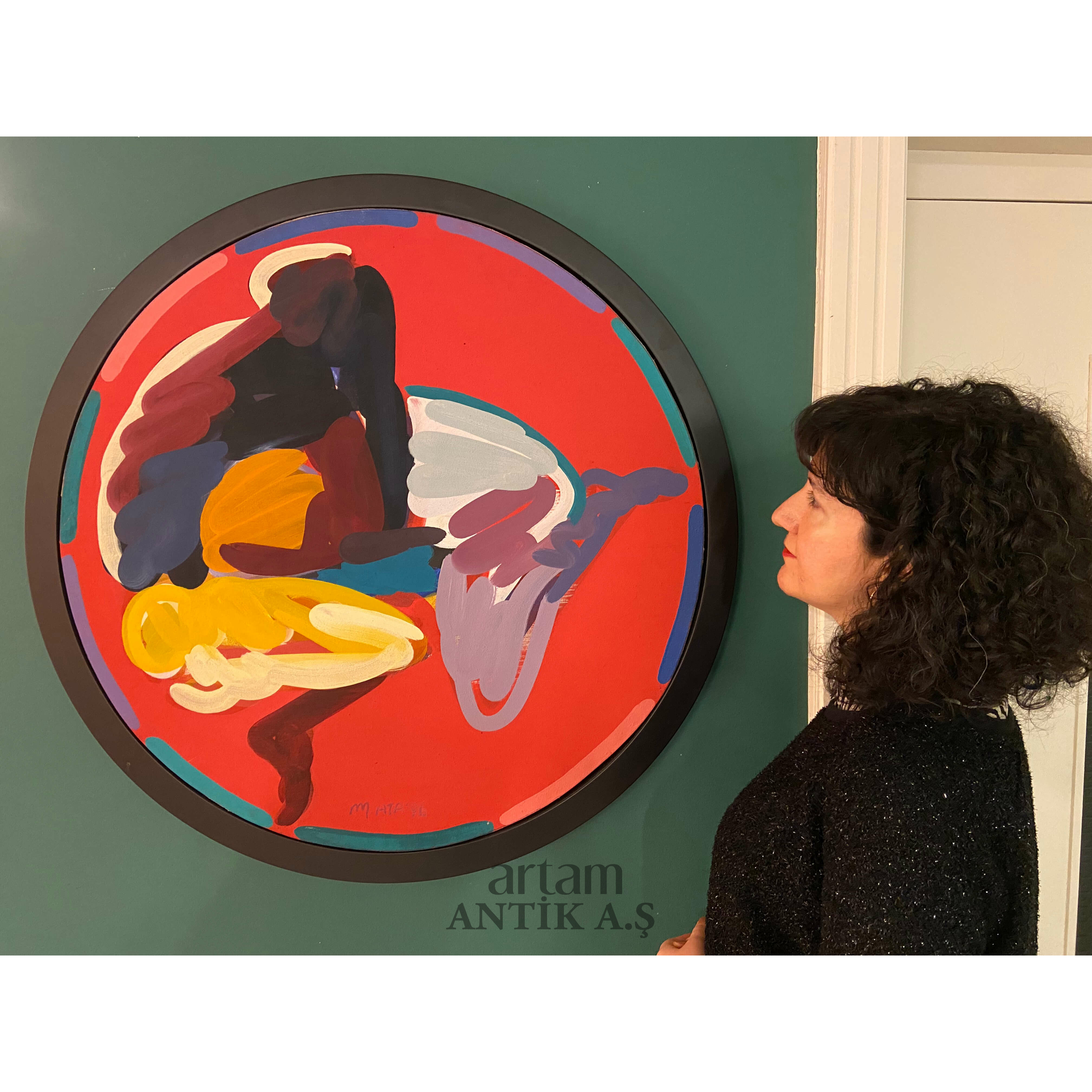 Mustafa Ata (1945) "Dar Çevre" - Artam Antik A.Ş. Müzayede