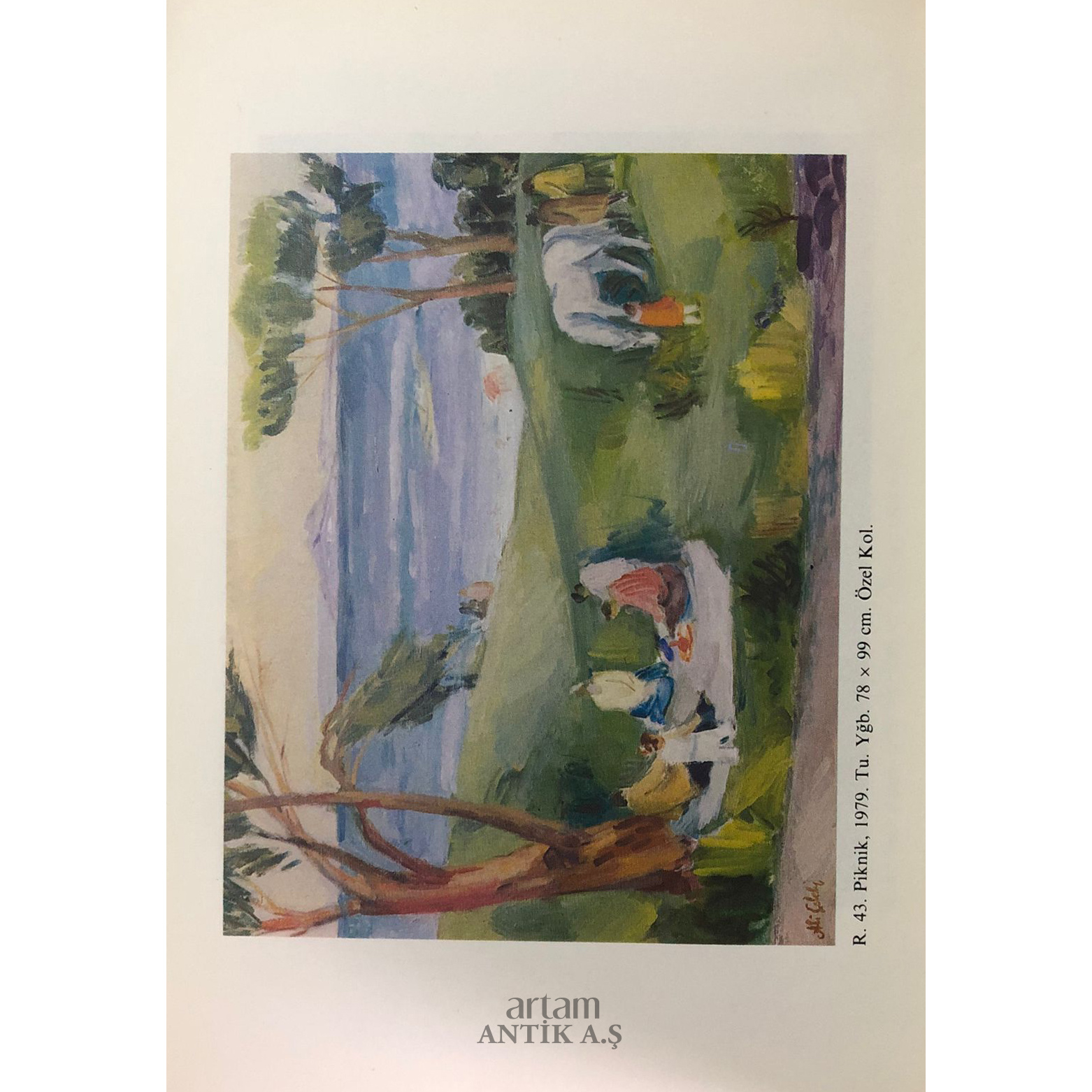 Ali Avni Çelebi (1904-1993) "Piknik" - Artam Antik A.Ş. Müzayede