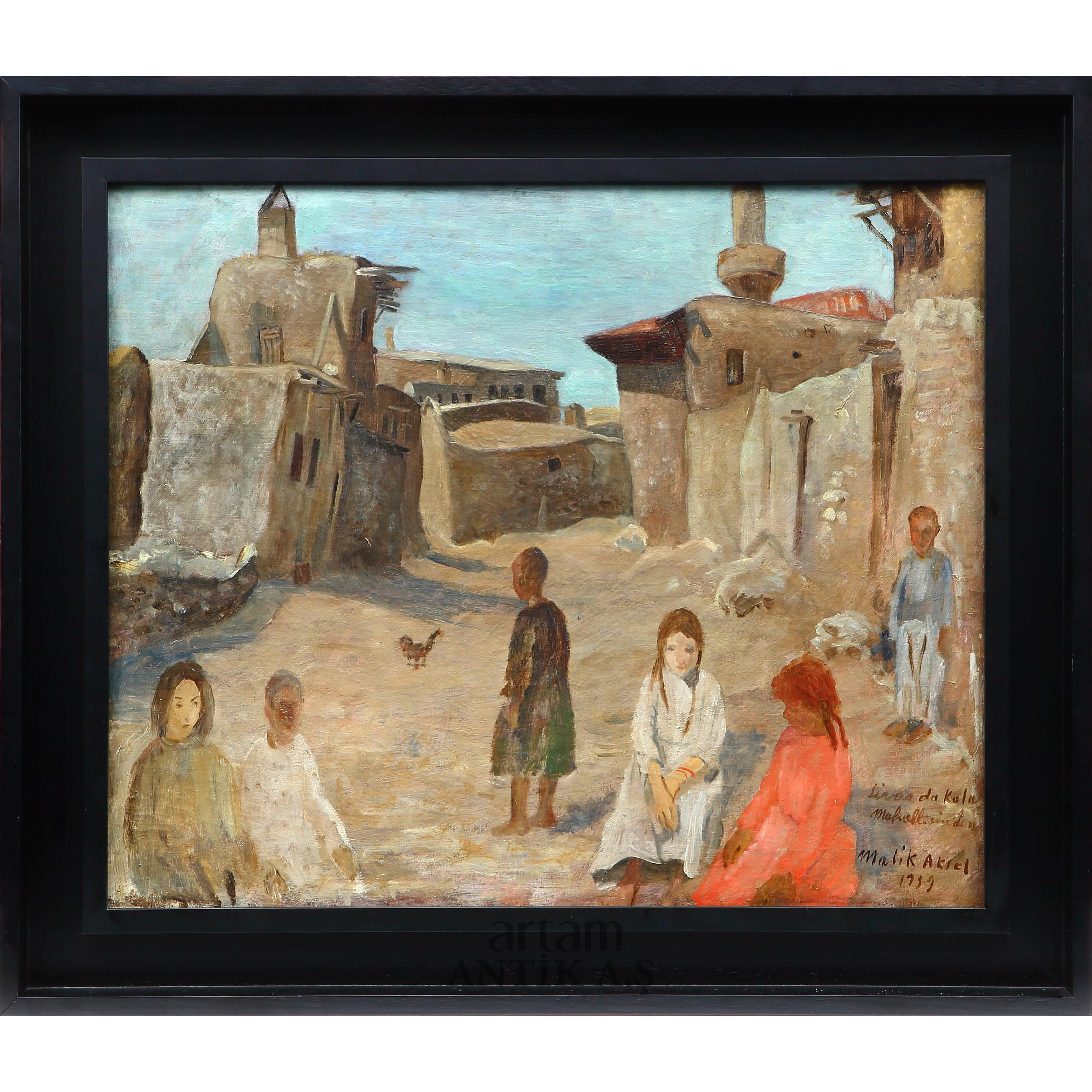 Malik Aksel (1901-1987) "Sivas Kale Mahallesi" - Artam Antik A.Ş. Müzayede