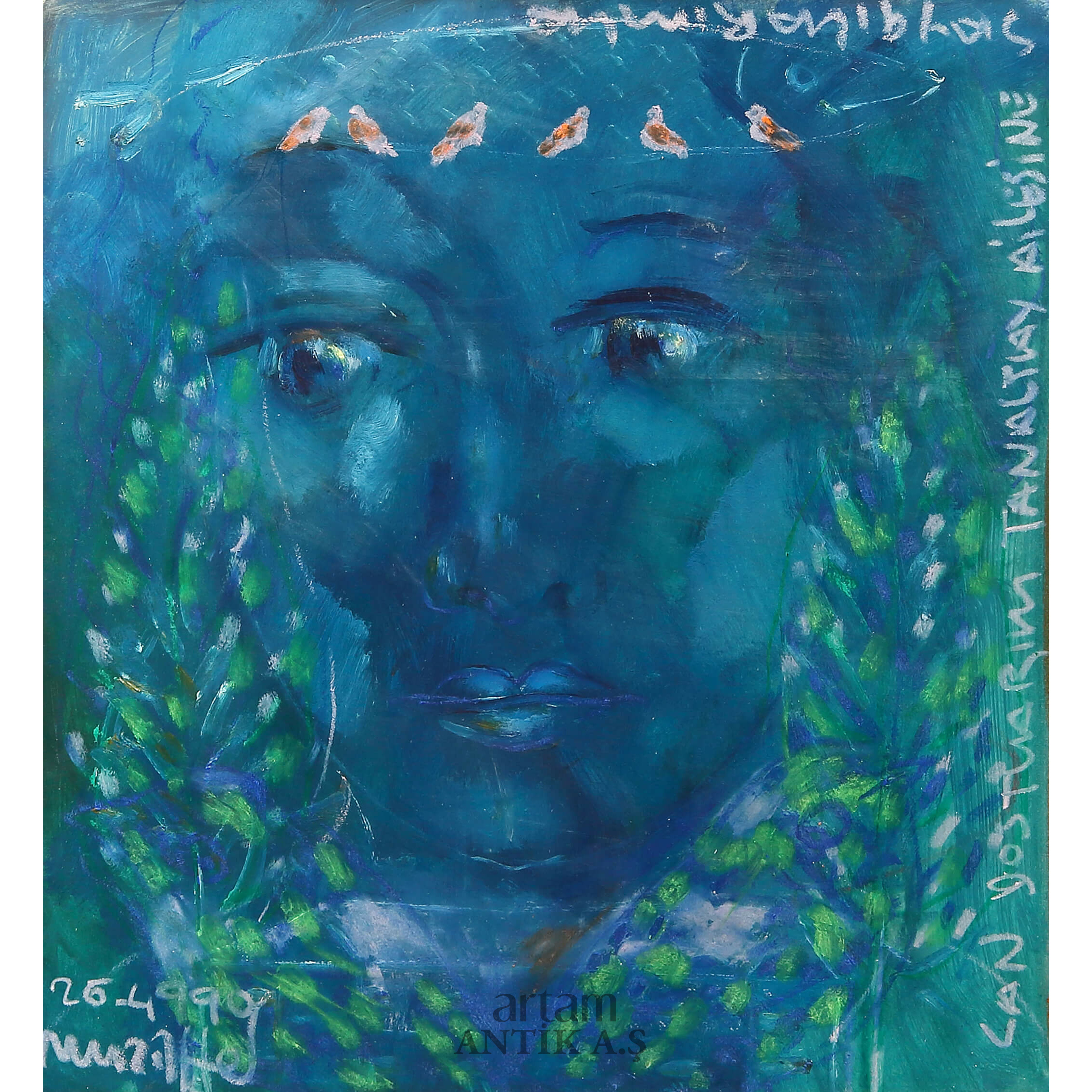 Muzaffer Akyol (1945) Portre - Artam Antik A.Ş. Müzayede