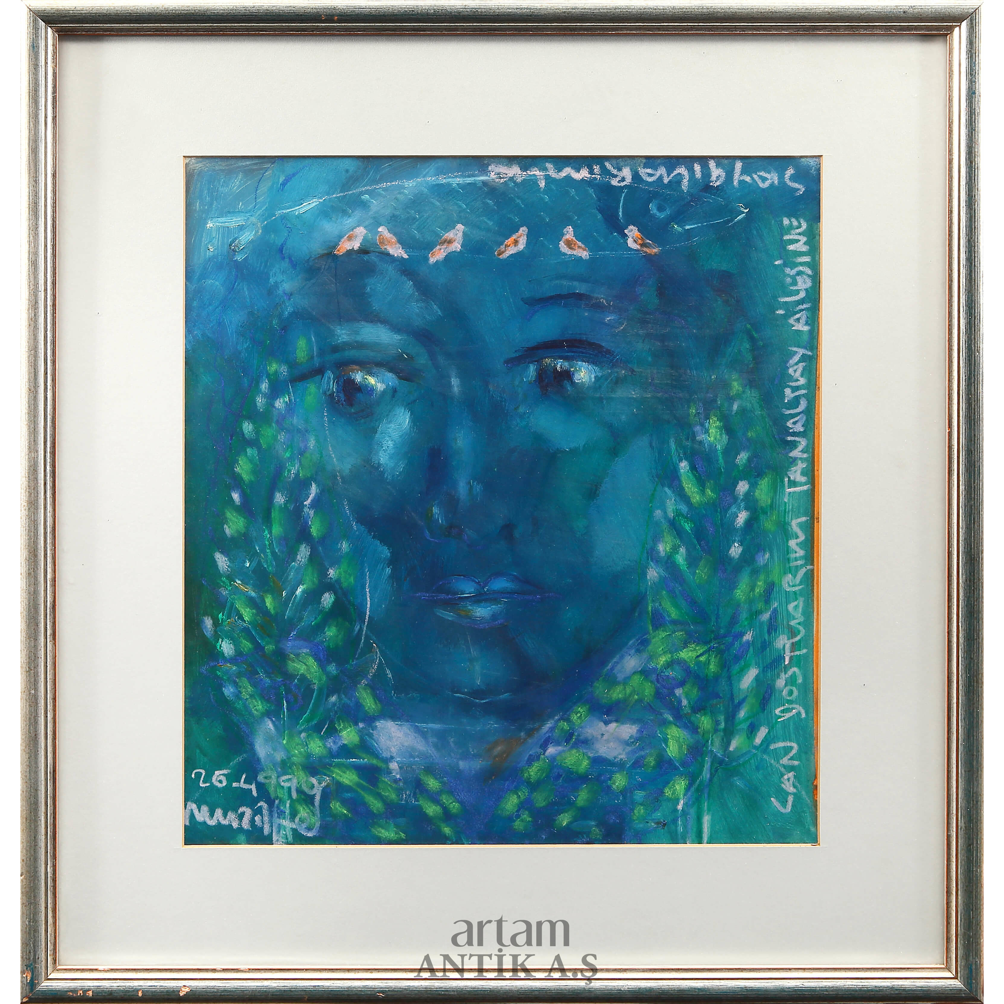 Muzaffer Akyol (1945) Portre - Artam Antik A.Ş. Müzayede