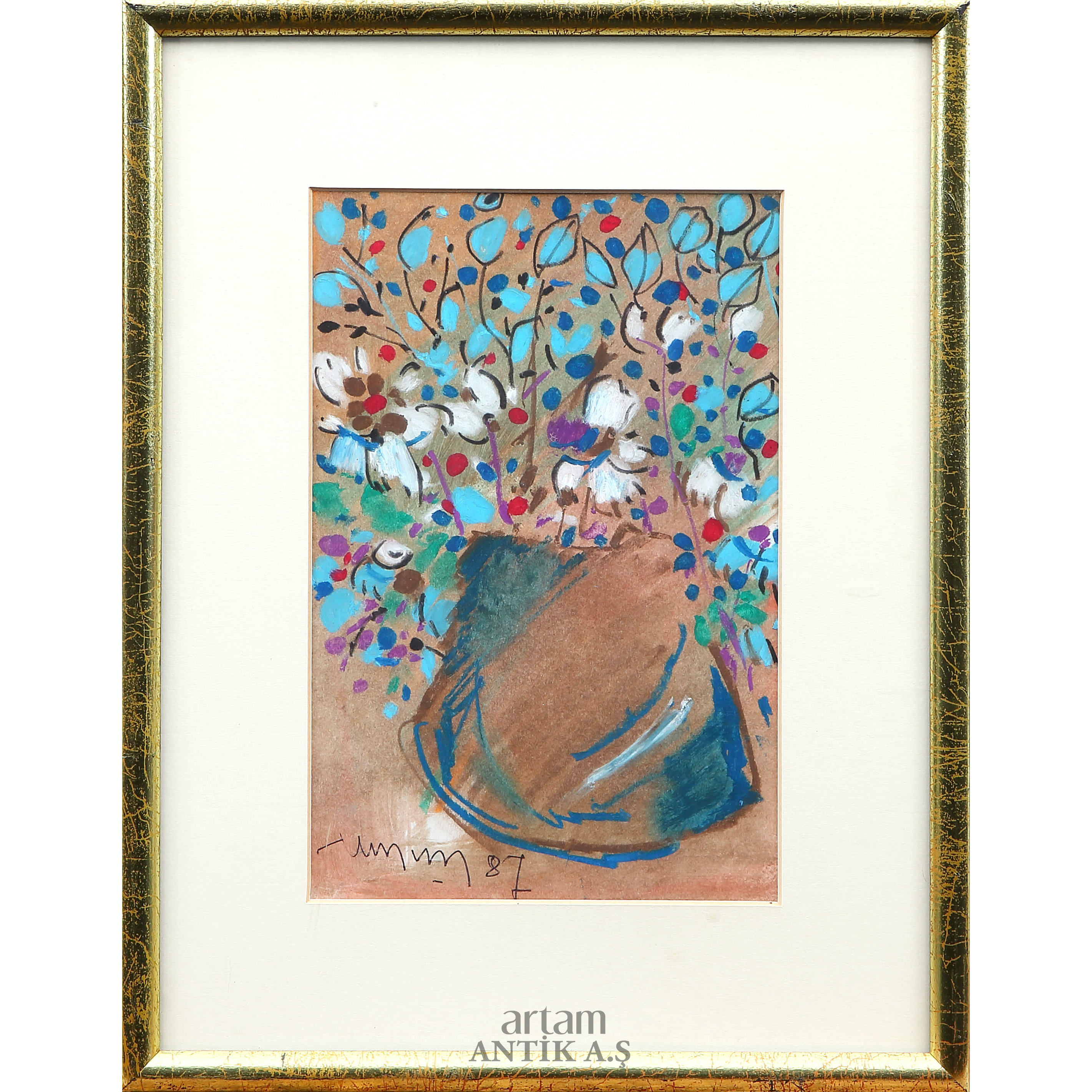 Tuncay Betil (1938-1988) Üç Adet - Artam Antik A.Ş. Müzayede