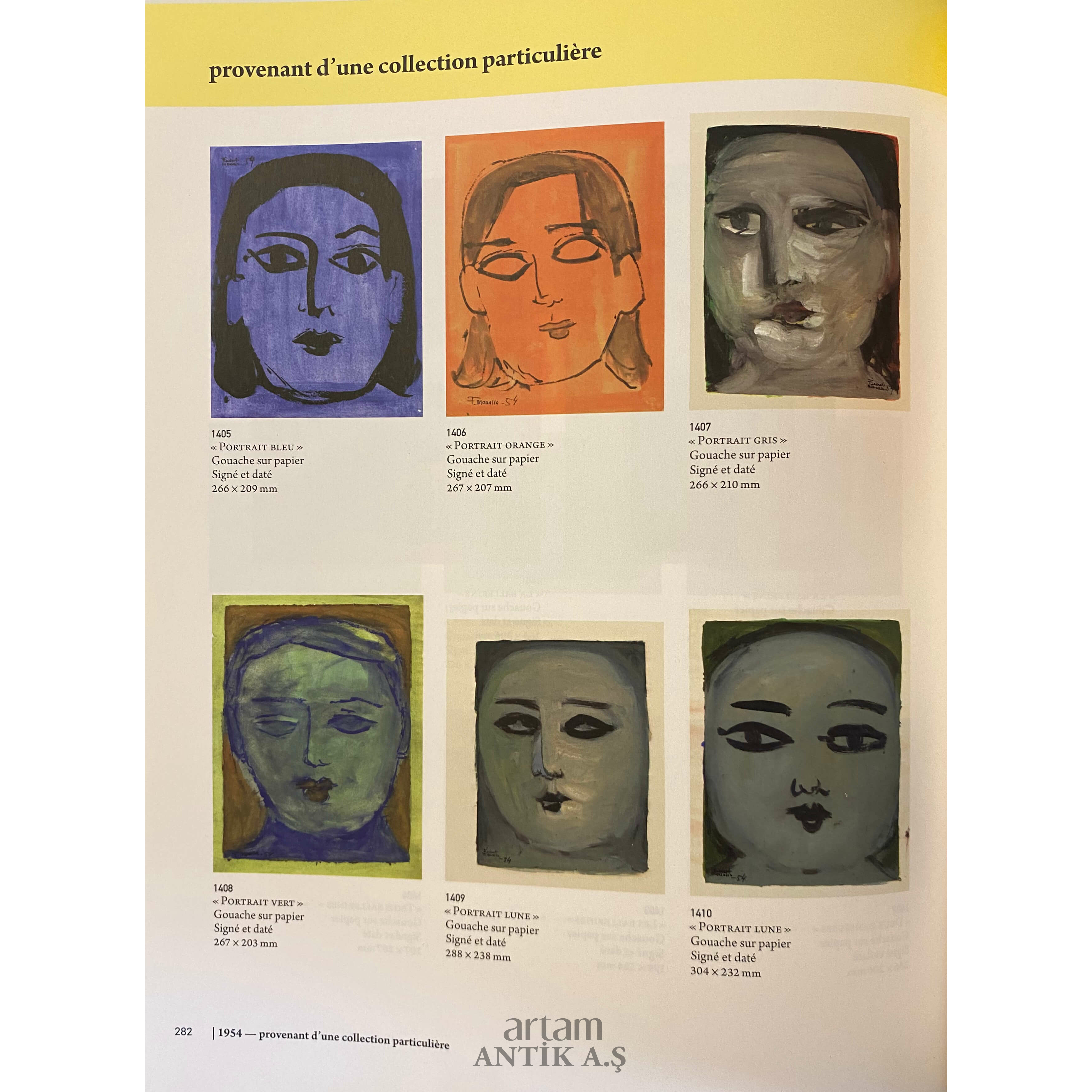 Fikret Mualla (1903-1967) "Gris" - Artam Antik A.Ş. Müzayede