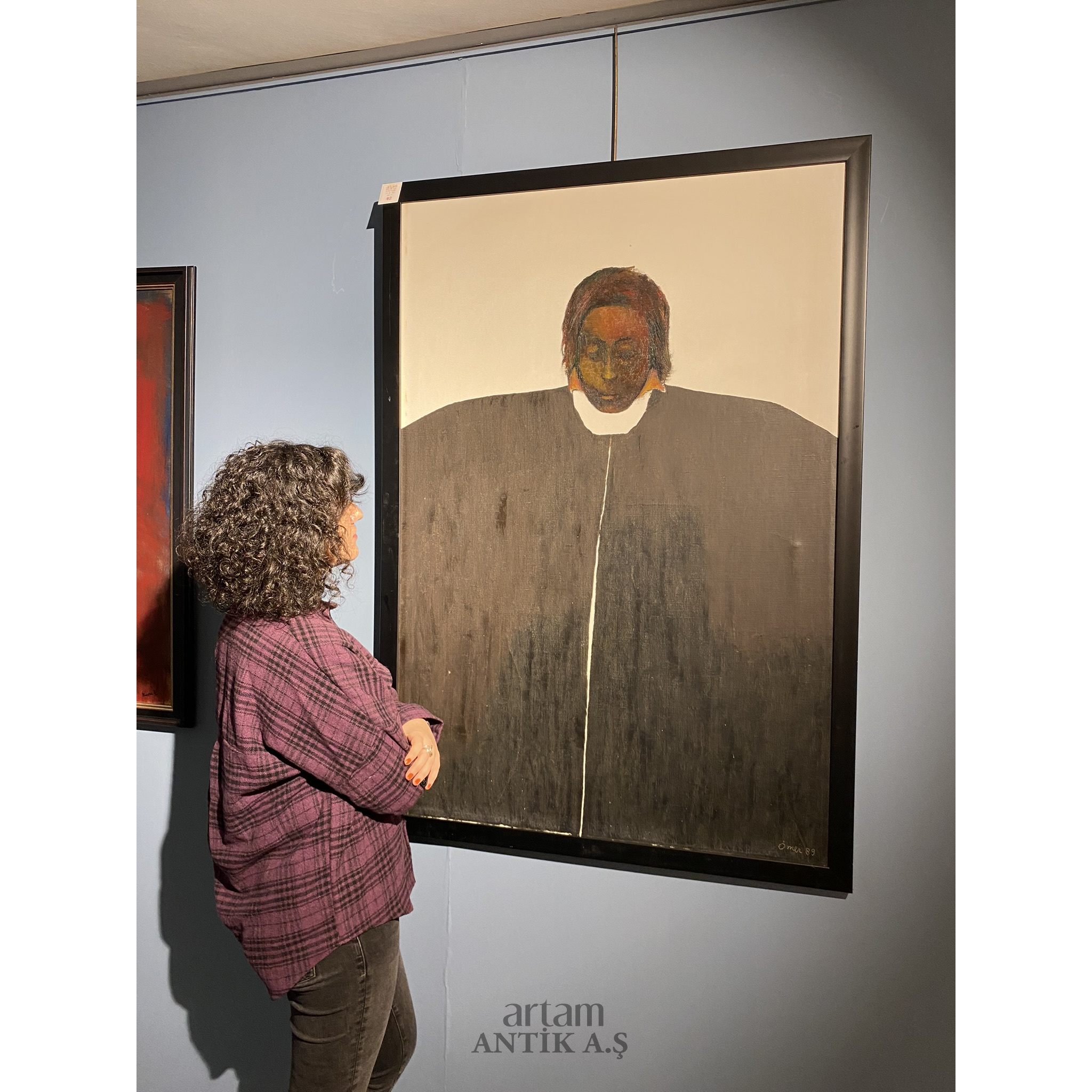 Ömer Kaleşi (1932-2022) "Kadın Çoban" - Artam Antik A.Ş. Müzayede