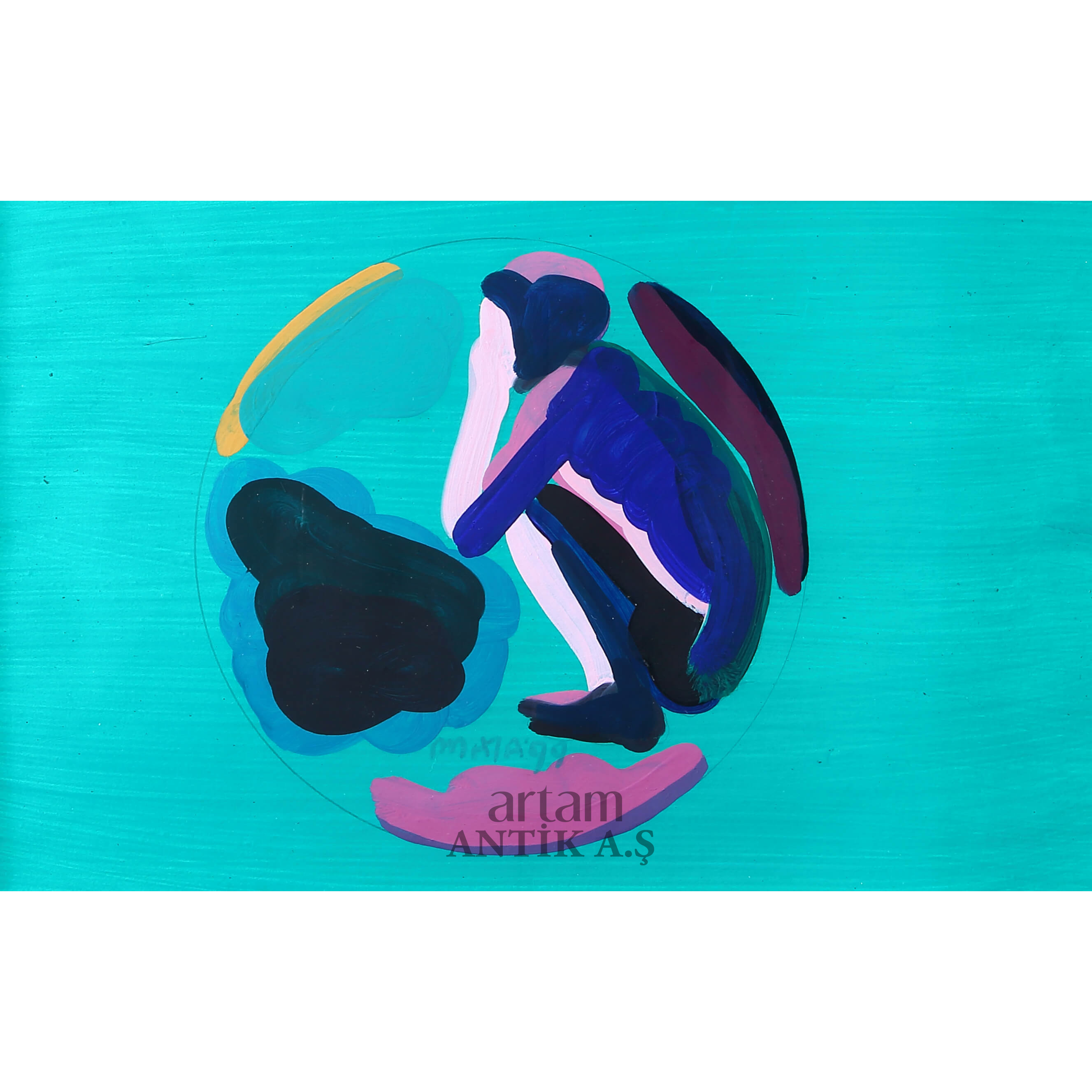 Mustafa Ata (1945) Figüratif - Artam Antik A.Ş. Müzayede