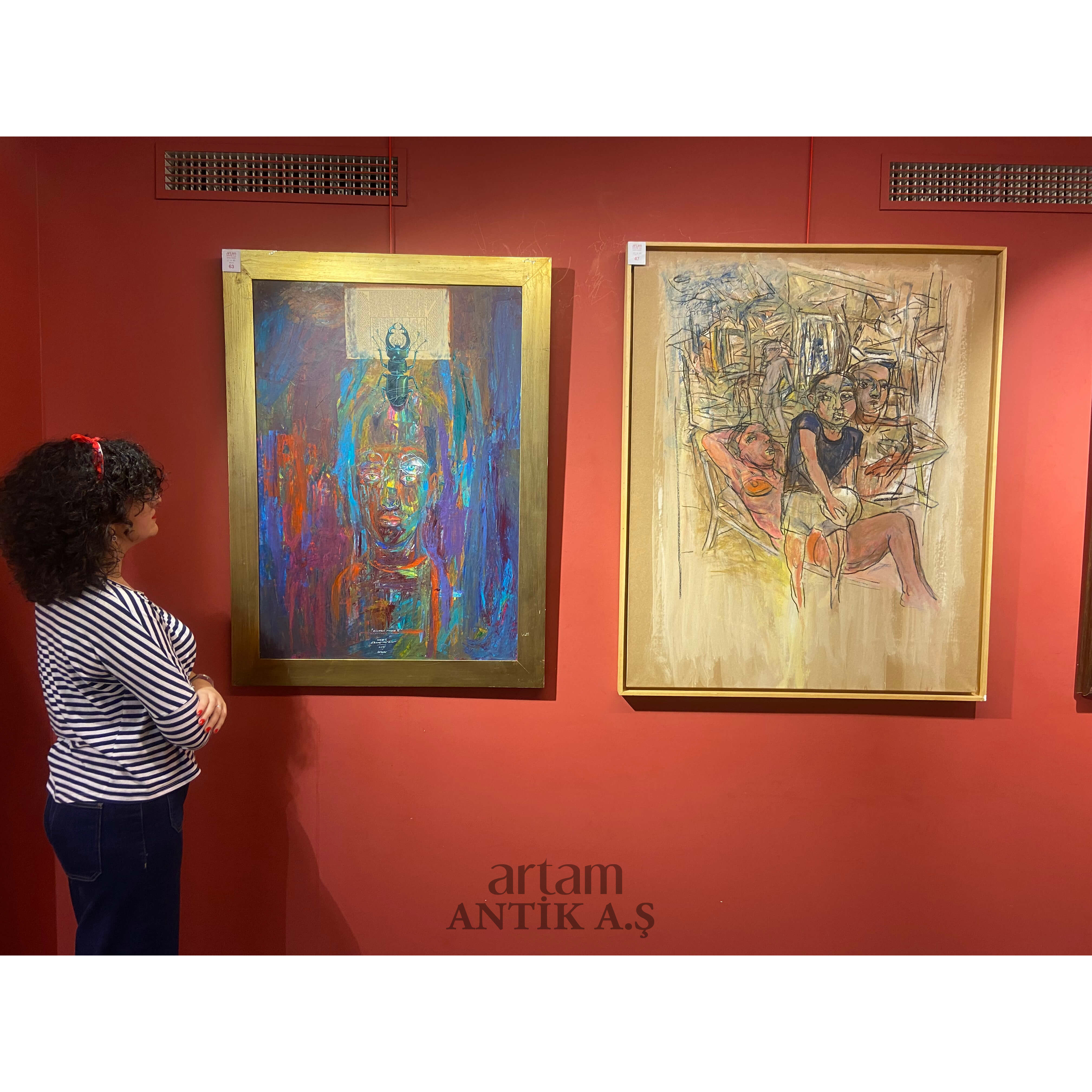 Mehmet Güleryüz (1938) "Yeni Top" - Artam Antik A.Ş. Müzayede