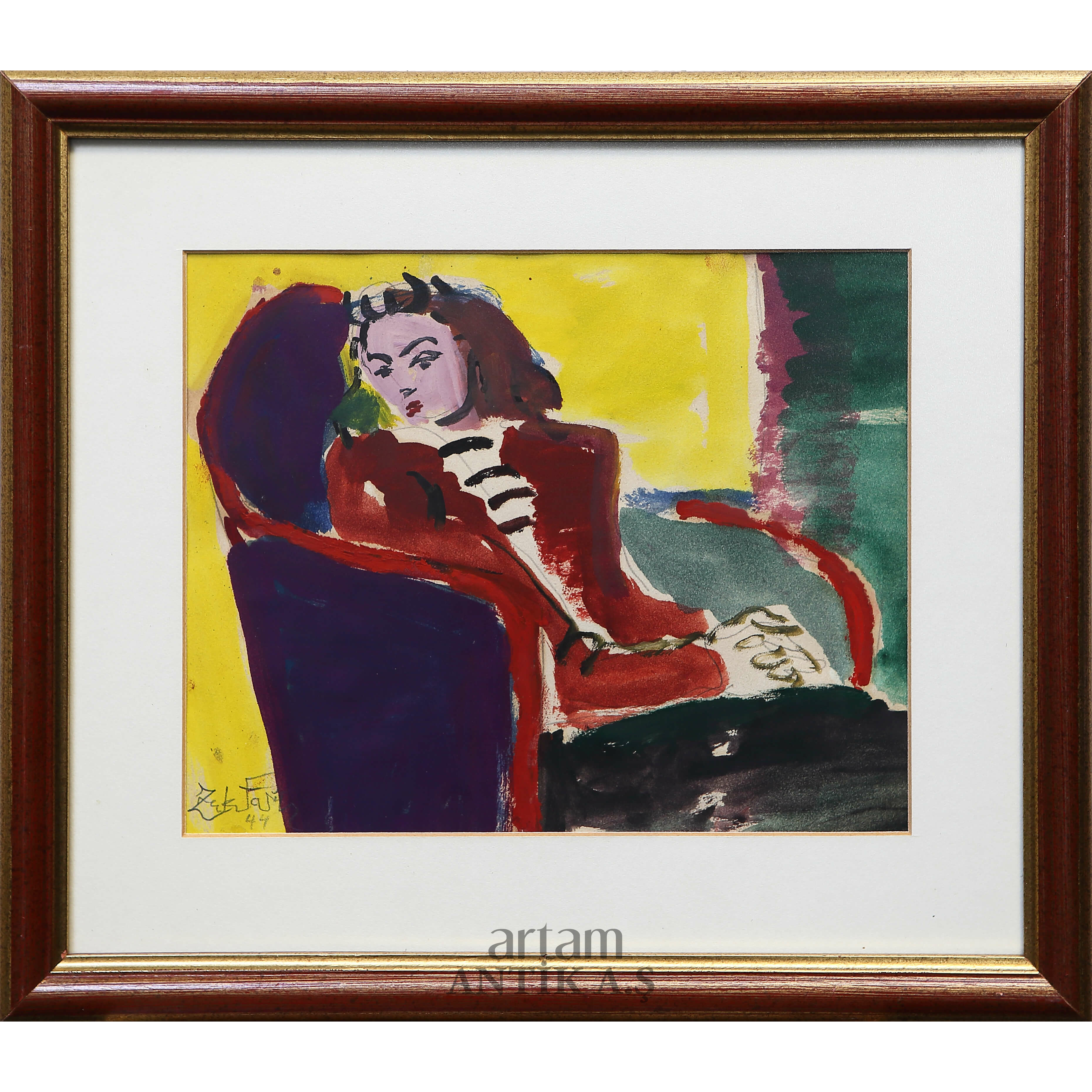 Zeki Faik İzer (1905-1988) Figüratif - Artam Antik A.Ş. Müzayede