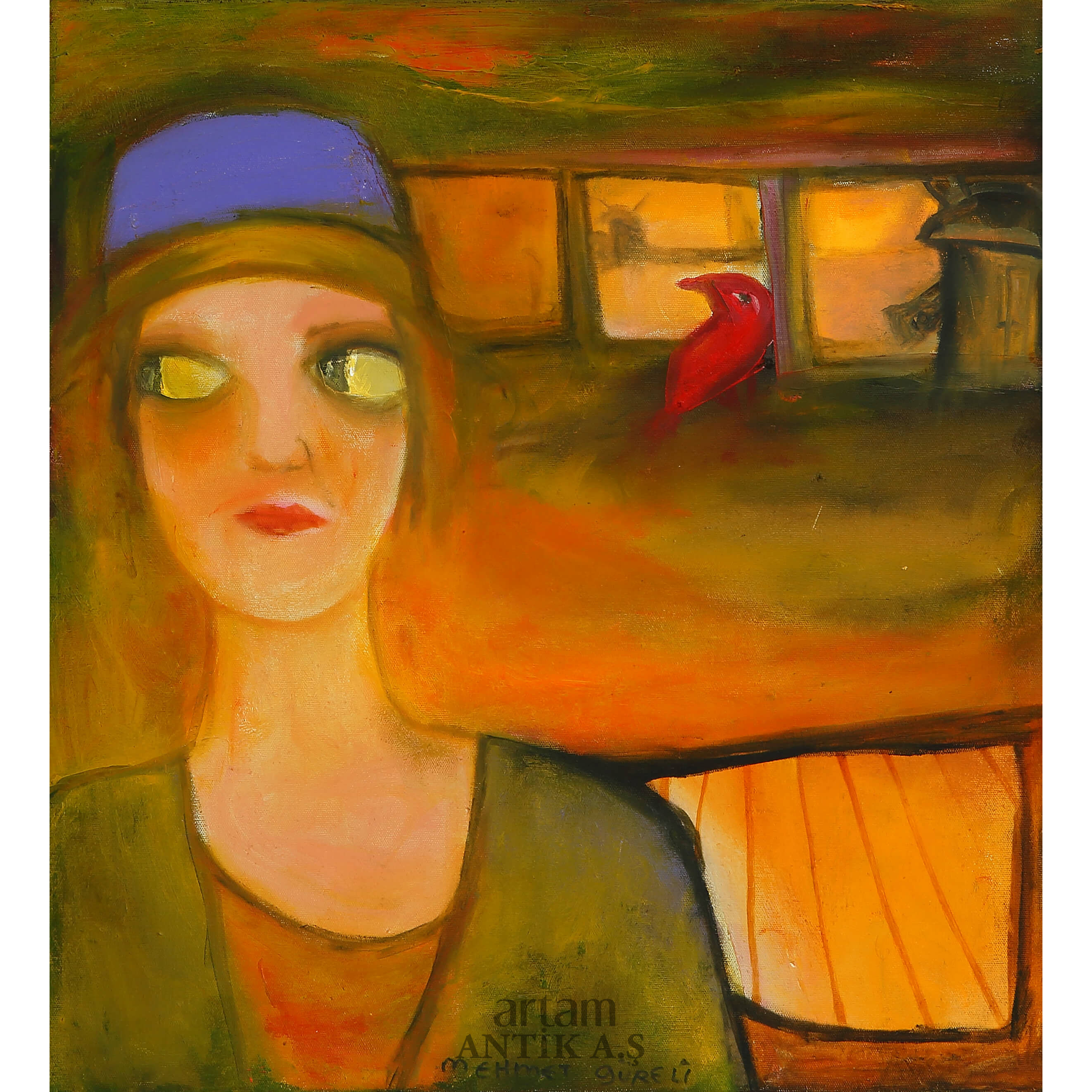 Mehmet Güreli (1949) Untitled - Artam Antik A.Ş. Müzayede
