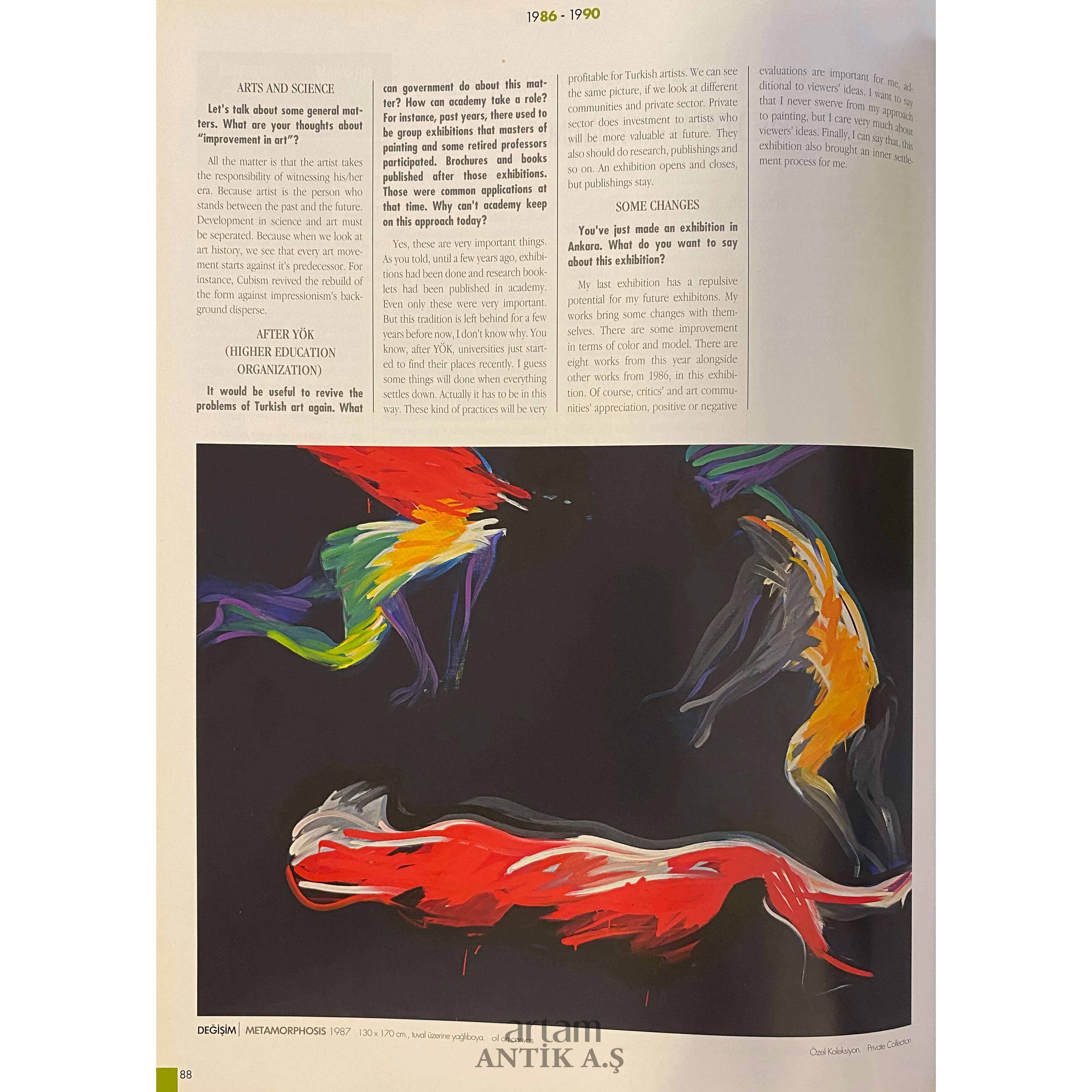 Mustafa Ata (1945) "Değişim" - Artam Antik A.Ş. Müzayede