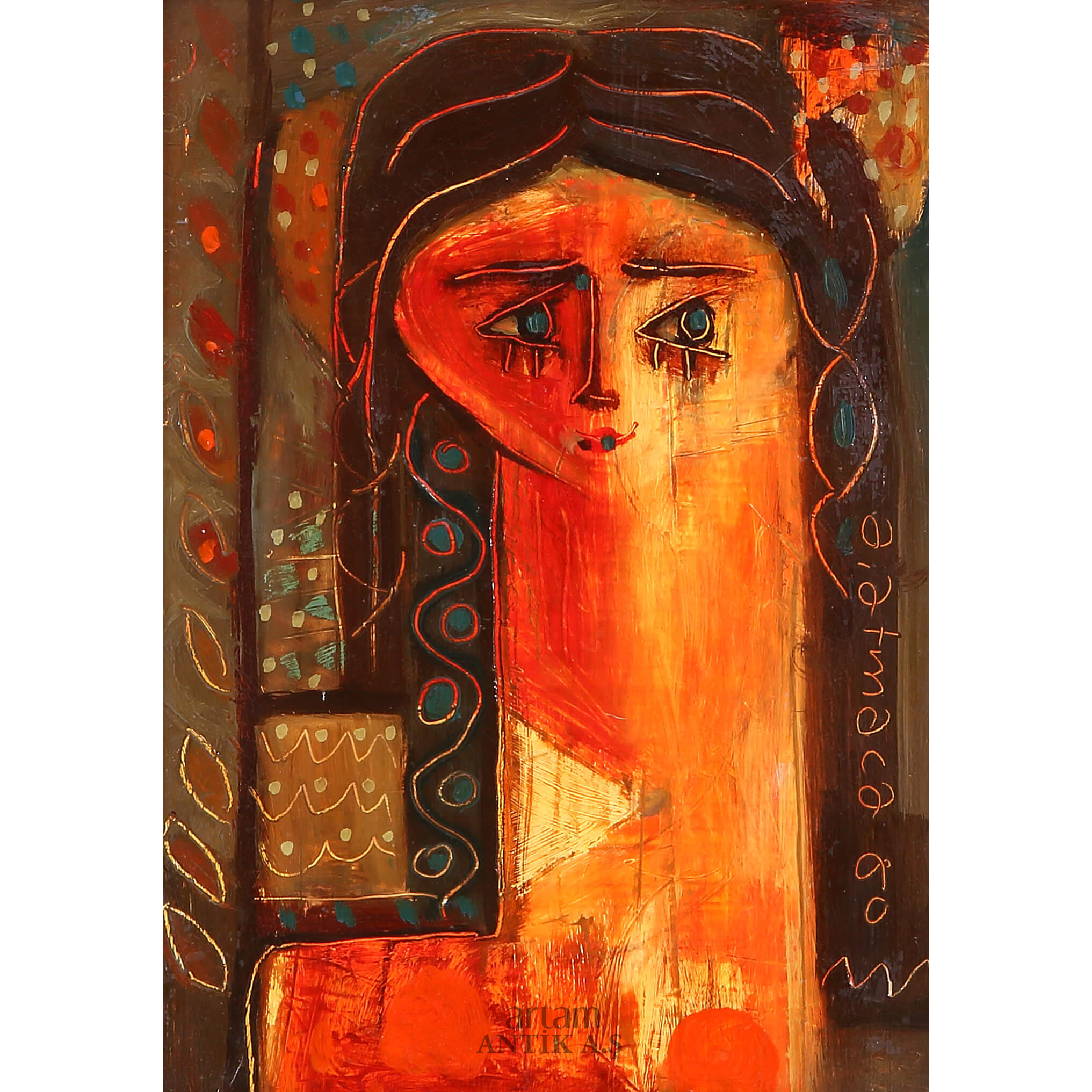 Ali Atmaca (1947) Portre - Artam Antik A.Ş. Müzayede