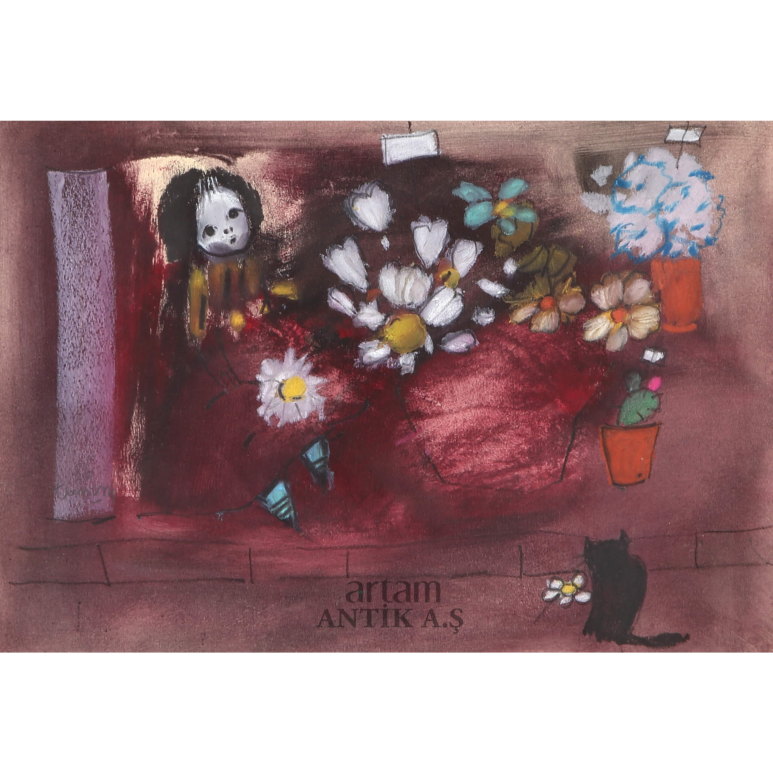 Tuncay Betil (1938-1988) Figüratif - Artam Antik A.Ş. Müzayede