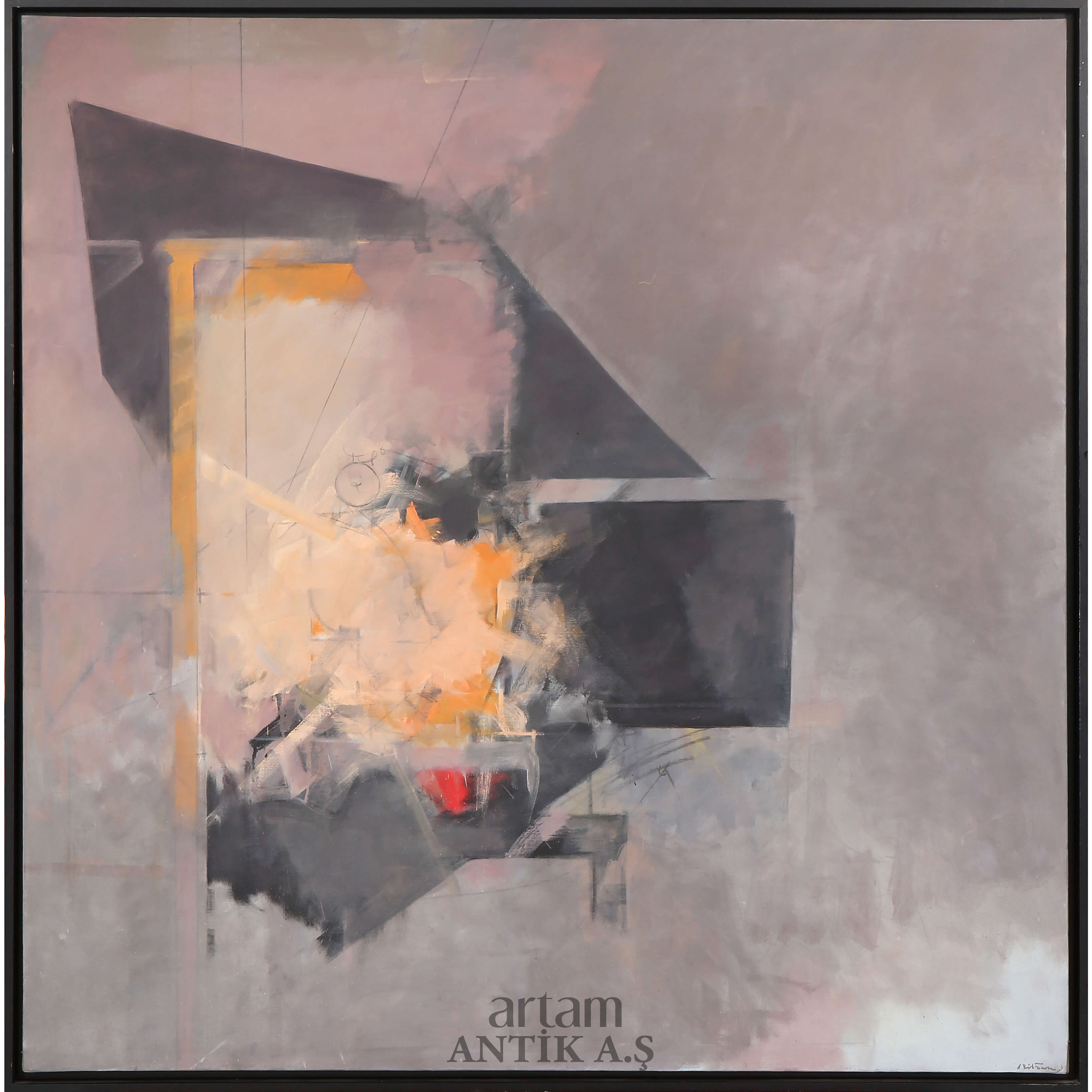 Albert Bitran (1929-2018) "Intérieur-Extérieur" - Artam Antik A.Ş. Müzayede