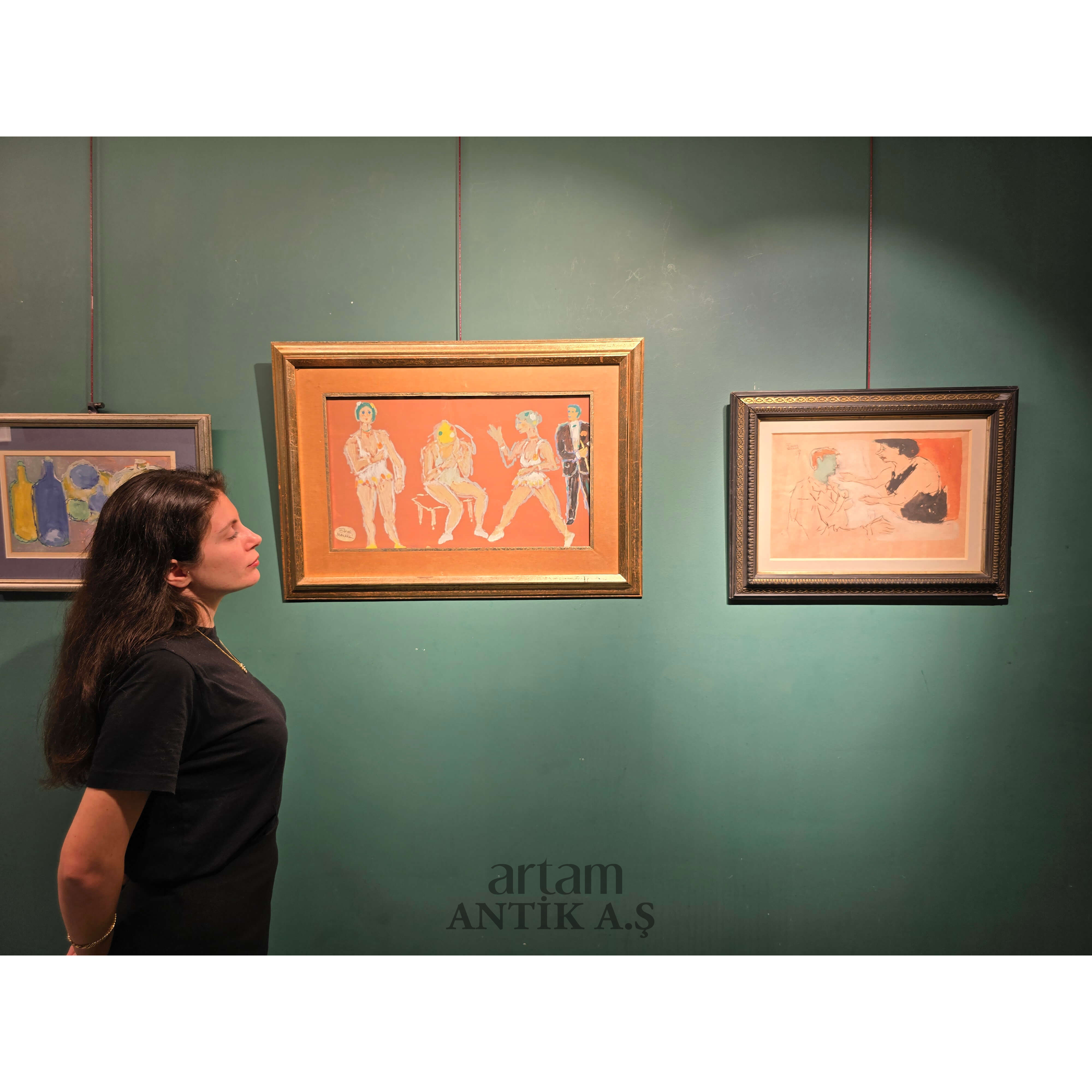 Fikret Mualla (1903-1967) "Balerinler" - Artam Antik A.Ş. Müzayede