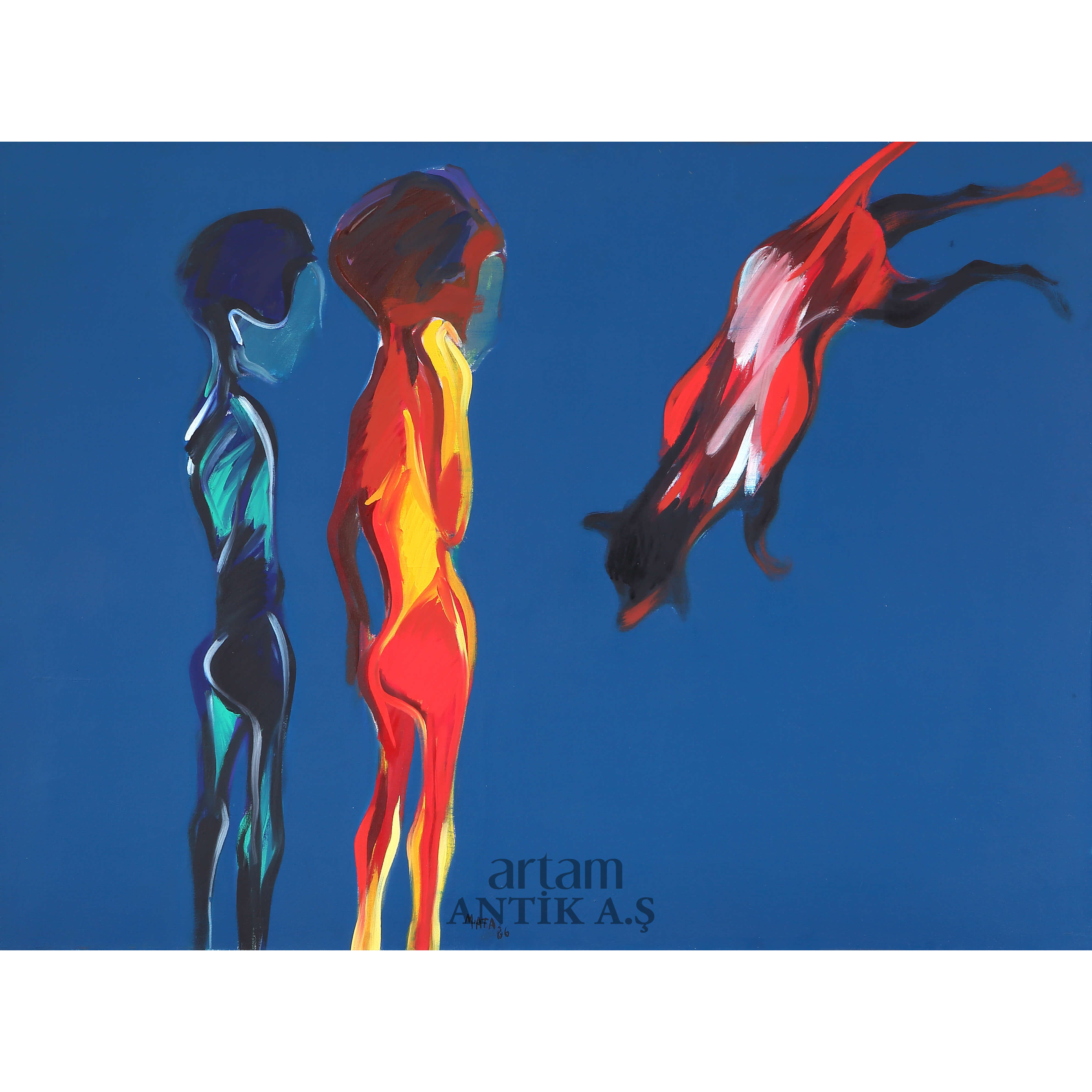 Mustafa Ata (1945) "Afrika-Afrika" - Artam Antik A.Ş. Müzayede