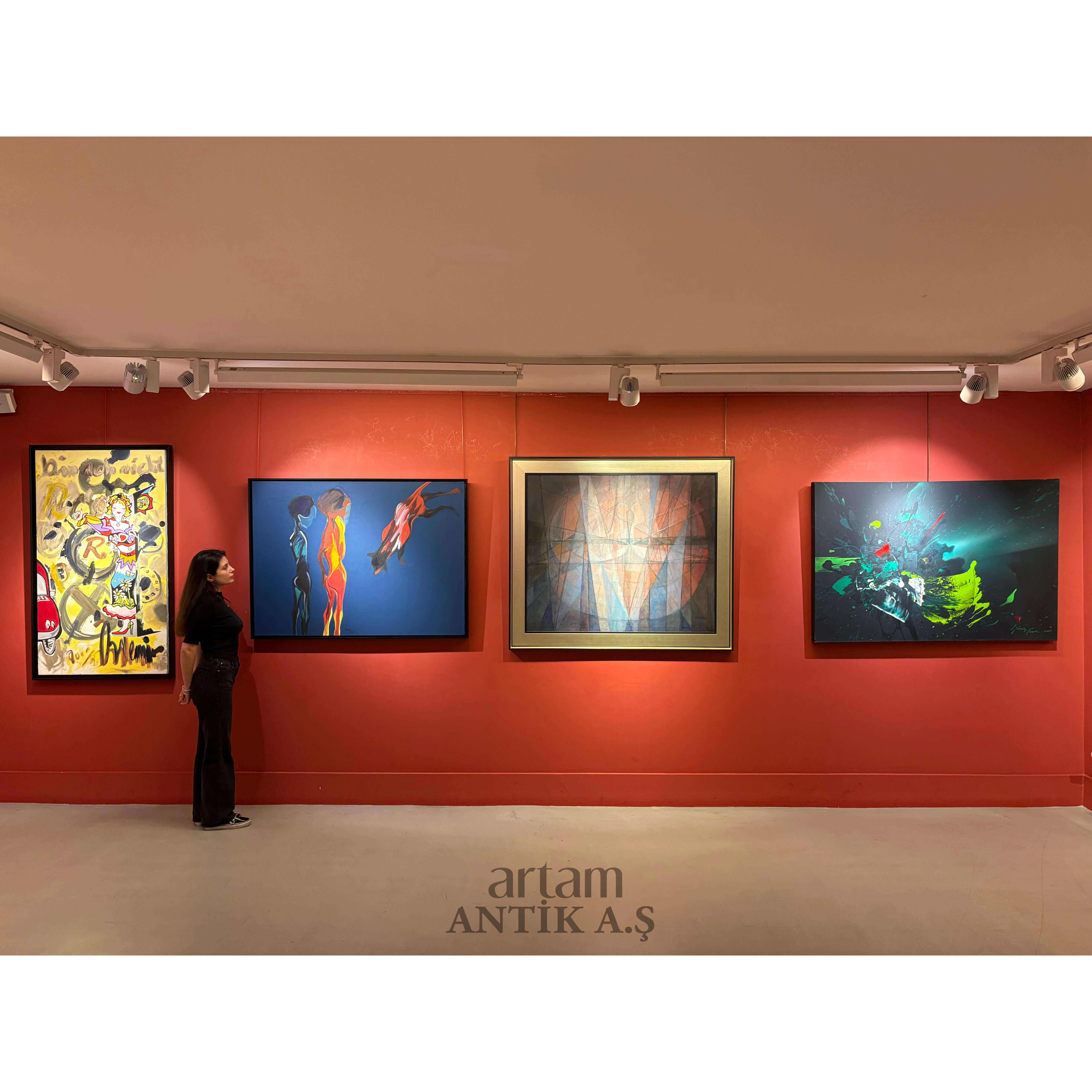 Mustafa Ata (1945) "Afrika-Afrika" - Artam Antik A.Ş. Müzayede