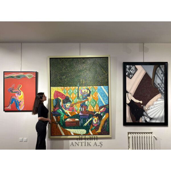 Mustafa Ata (1945) Figüratif - Artam Antik A.Ş. Müzayede