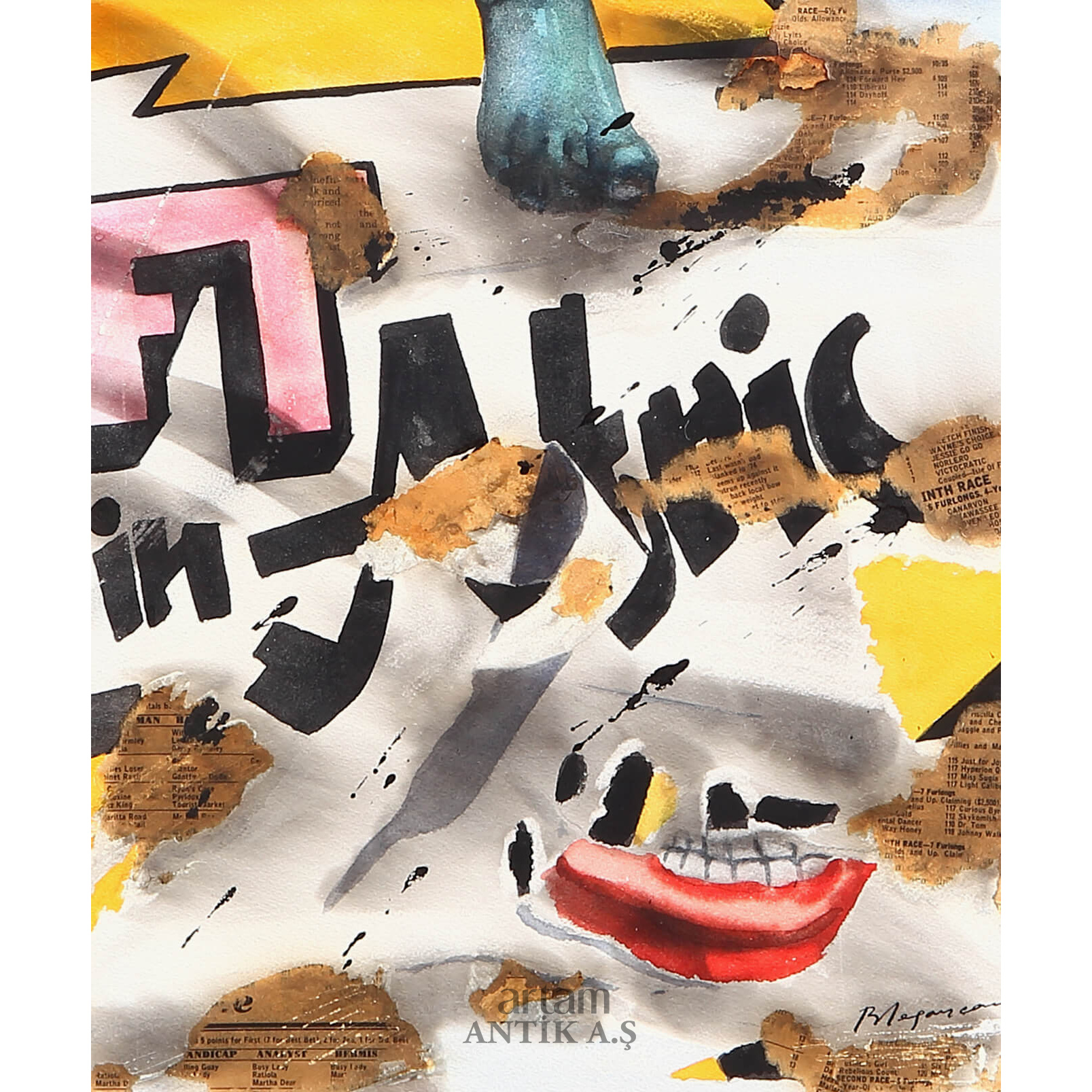 Burhan Doğançay (1929-2013) "La Grande Bouffe" - Artam Antik A.Ş. Müzayede